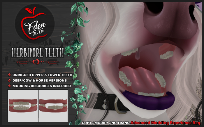 Second Life Marketplace - Eden // Herbivore Teeth